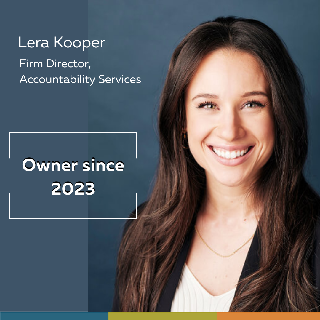 Firm Director Lera Kooper Now Equity Partner | Accountability Services